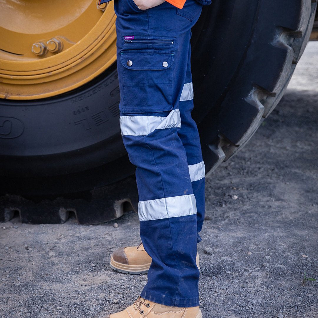 Womens Cargo Reflective 'Be Seen' Pants | Hi Vis Workwear – Westcoast ...